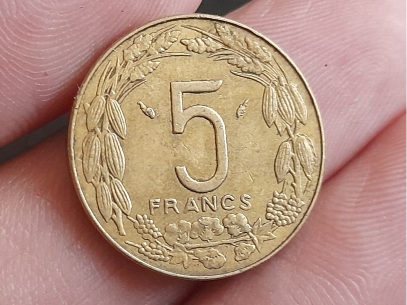 Centralna Afrika, 5 franaka 1975