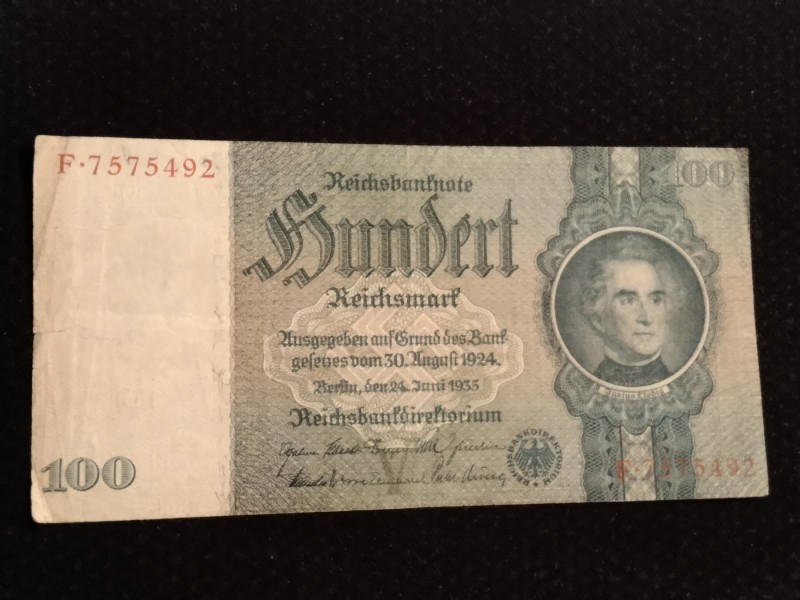 100 maraka 1935 nemačka