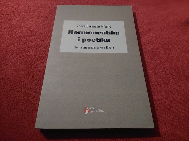 Hermeneutika i poetika Zorica Bečanović Nikolić TOP