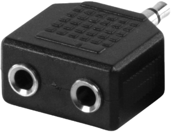 Audio ADAPTER AC16 2x3,5mm Stereo utičnica - 1x3,5mm Stereo utikač