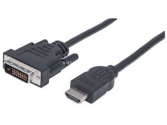 Manhattan kabl 372510 HDMI, M - DVI-D, M 24+1, 3m