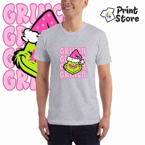 Grinch pink muška majica