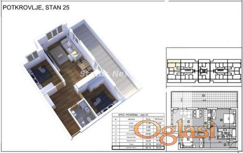 Adice-Pogodan Trosoban stan 81 m2 na Top Lokaciji-povrat PDV-065/385 8880