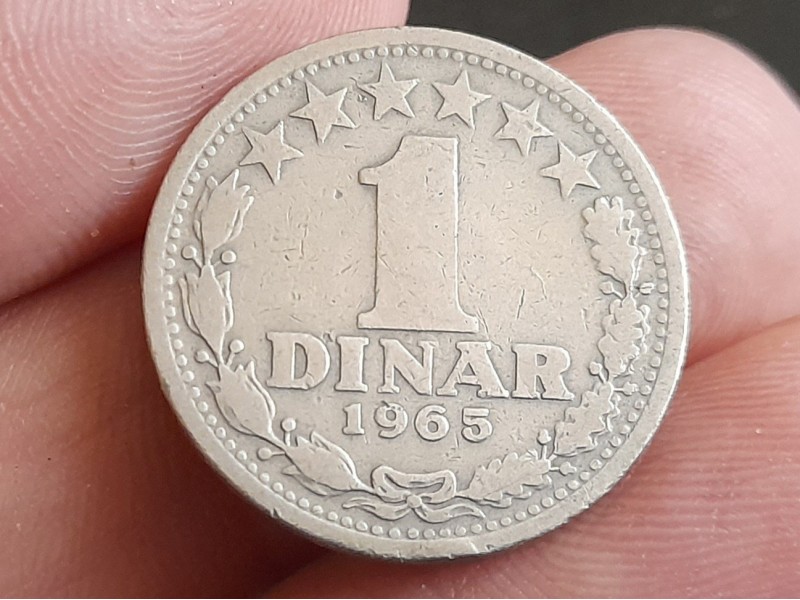 SFRJ, 1 dinar 1965