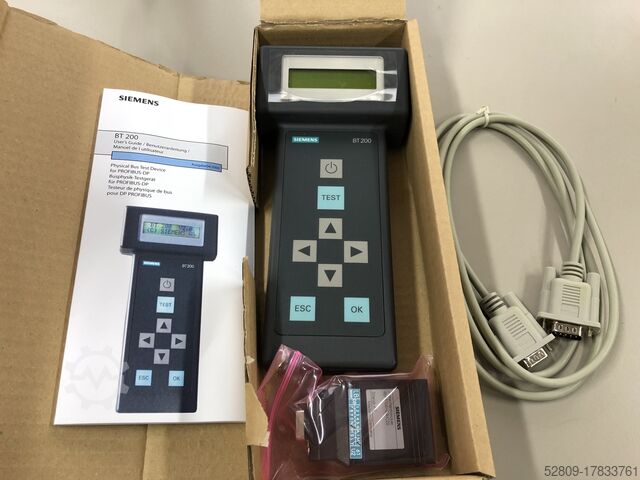 Kontrolu
Siemens BT 200 Busphysik Testgerät Siemens BT 6SE7181-0AA01-0AA0 Simatic