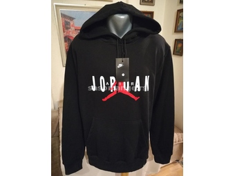 Novi muski markirani duks sa kapuljacom Nike Jordan Crni 2XL Novo