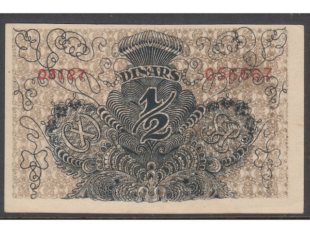 Jugoslavija 1919 1/2 dinara (50 para) aUNC/UNC