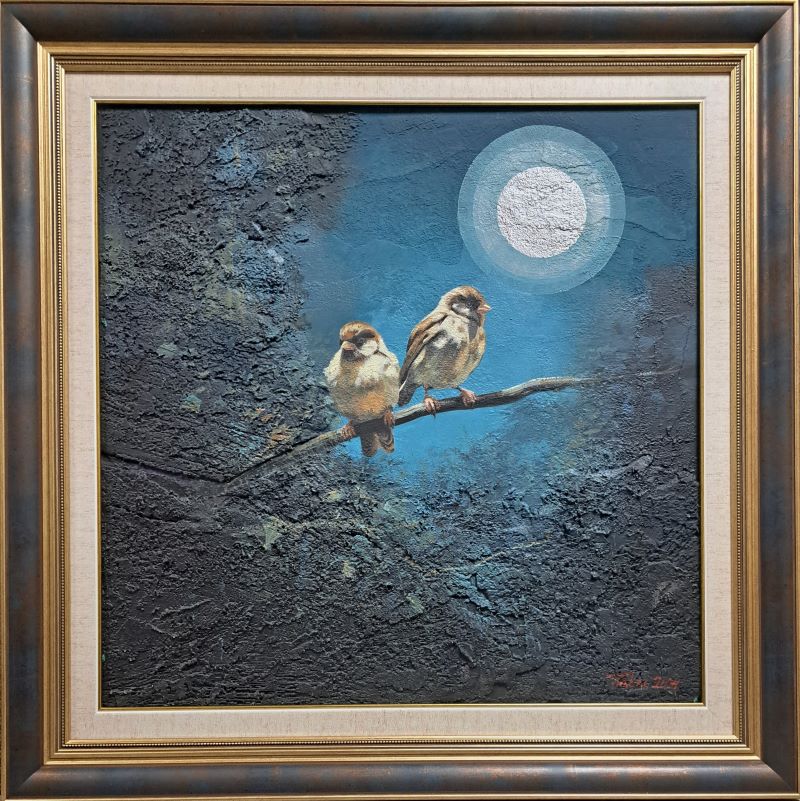 Vrapci 4, Dragan Petrović Pavle, ulje na platnu, sa 71×71 cm, bez 55×55 cm, sertifikat, 500 eura