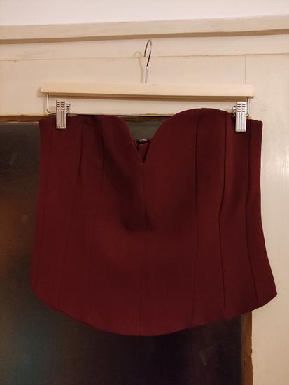 Zara burgundy korset