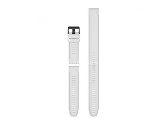 GARMIN Fenix 6X watch strap 26 mm white silicone black buckle (QuickFit) 3részes