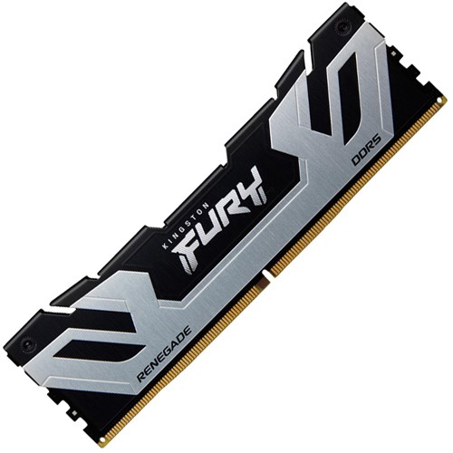 Kingston 24GB (1x24GB) DDR5 8400MT/s CL40 FURY Renegade Silver/Black CUDIMM XMP memorija | KF584CU40RS-24