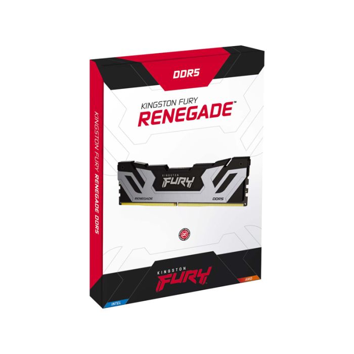 CUDIMM DDR5 48GB (2x24GB kit) 8400MT/s KF584CU40RSK2-48 FURY Renegade Silver XMP