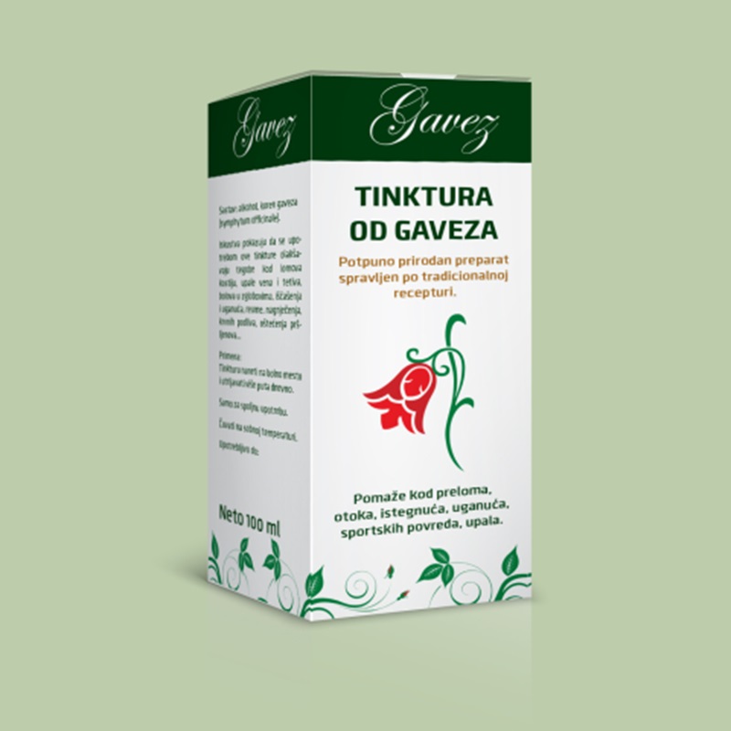 GAVEZ (Symphytum officinale) TINKTURA 100ml GAVEZ SOMBOR