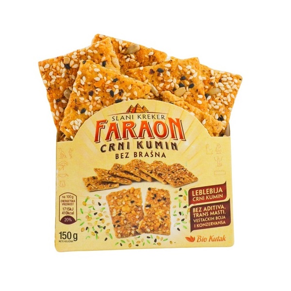 Slani kreker Faraon crni kumin 150g Bio kutak