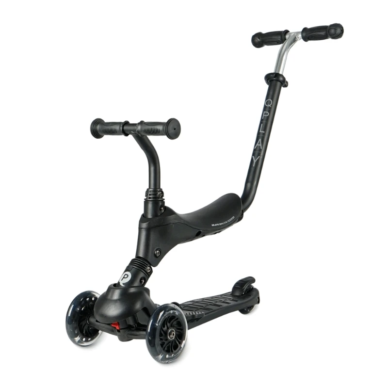 QPlay Sema trotinet za decu 5u1, Black