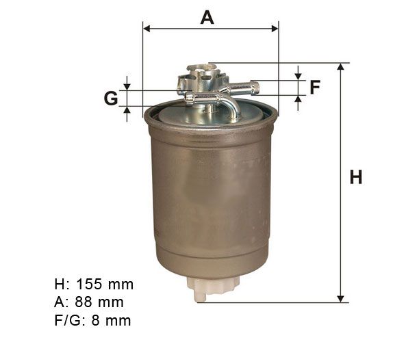Filter goriva Tecneco GS68 - KL103 - PP960 - CFF100262 - 0450906409