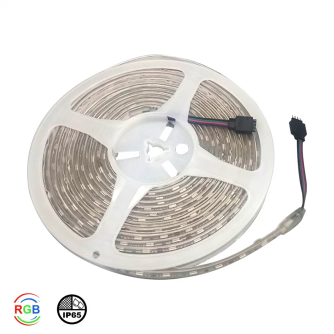 LED TRAKA 12V 7W/M RGB IP65 (5m,10mm, VT-5050-60) 212155 150226