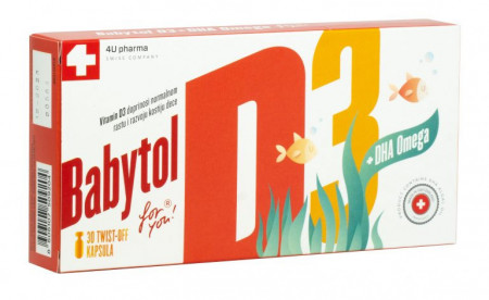 BABYTOL D3 + DHA OMEGA 30 kapsula