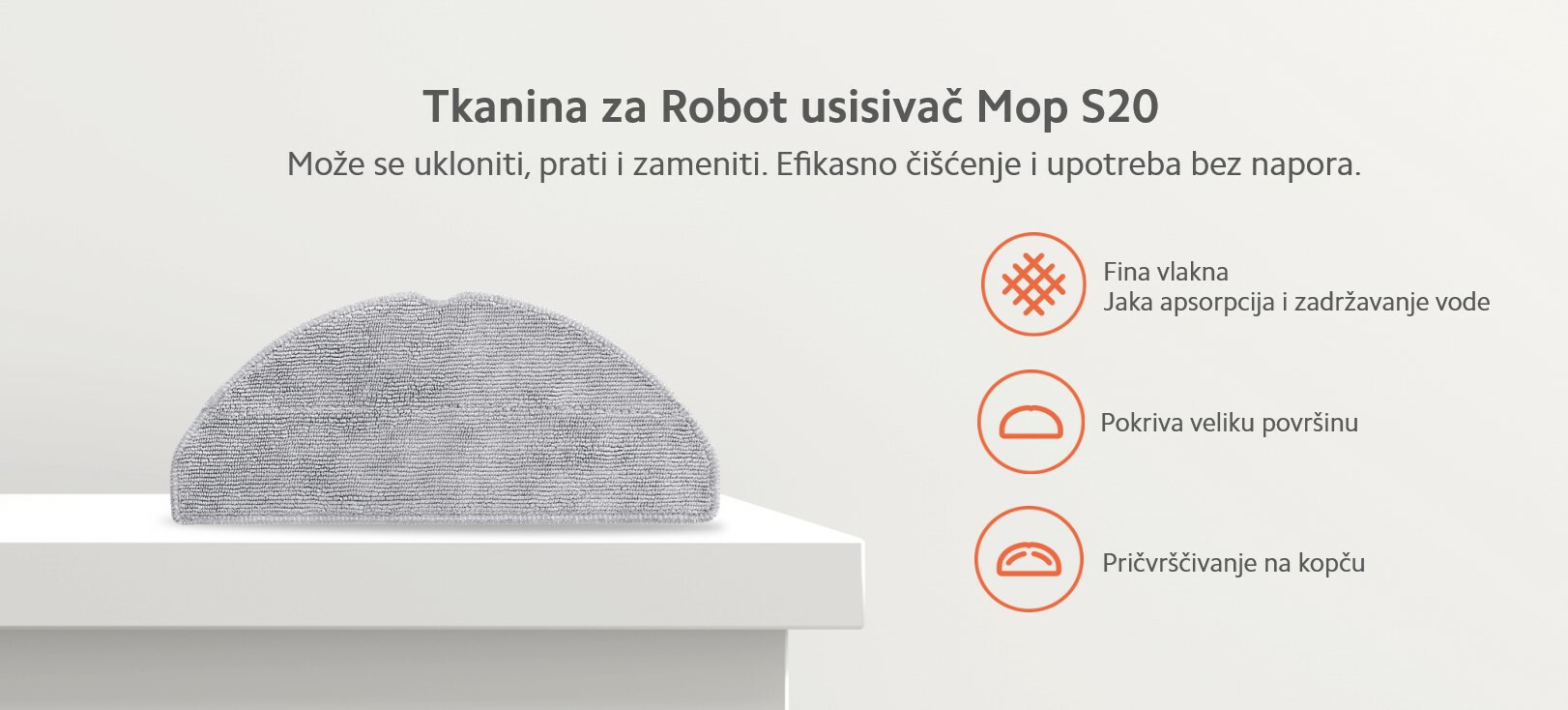 Tkanina za Robot usisivač Mop S20