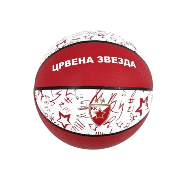 KK CRVENA ZVEZDA LOPTA GUMENA SARENA GRB