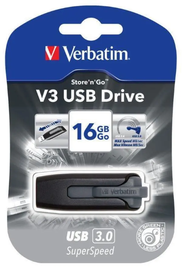 Verbatim V3 USB 16GB 3.0 Grey