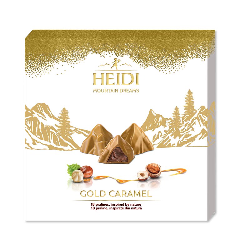 Heidi bombonjera mountain dreams gold caramel 150g heidi