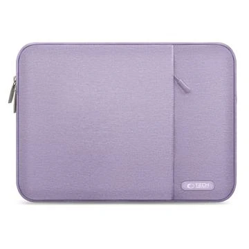 TECH-PROTECT SLEEVY LAPTOP SLEEVE WITH SIDE POCKET - 13-14" - LAVANDER