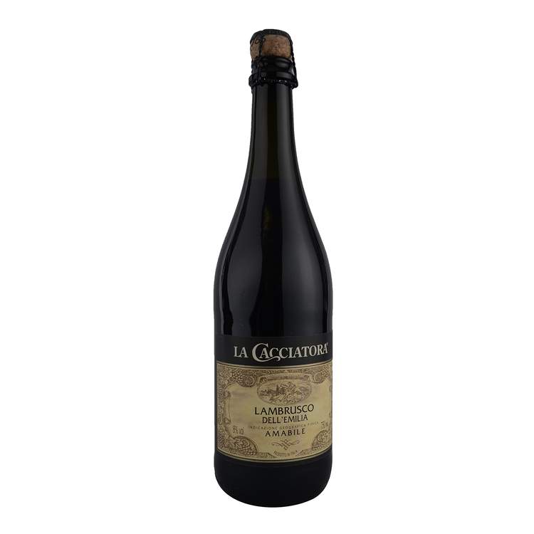 Vino gazirano lambrusco 0.75l La Cacciatora