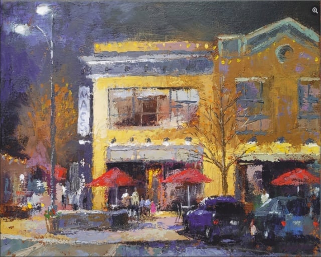 Stari hotel, uramljena slika 40x50cm ,50x70cm i 60x90cm