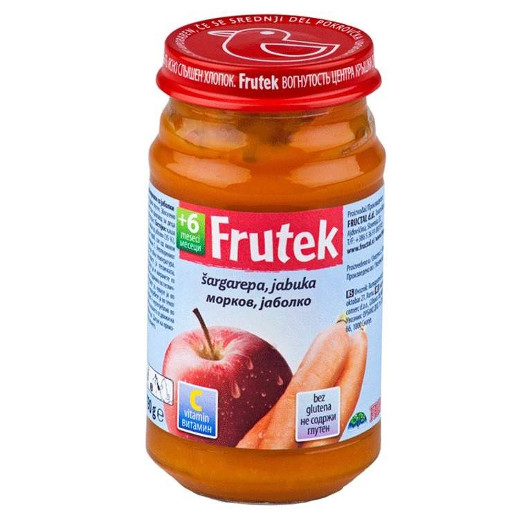 Frutek kašica šargarepa/jabuka 190g