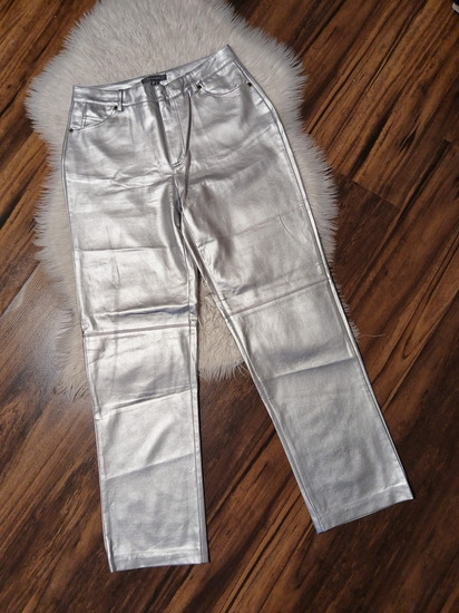 Primark metallic kožne pantalone