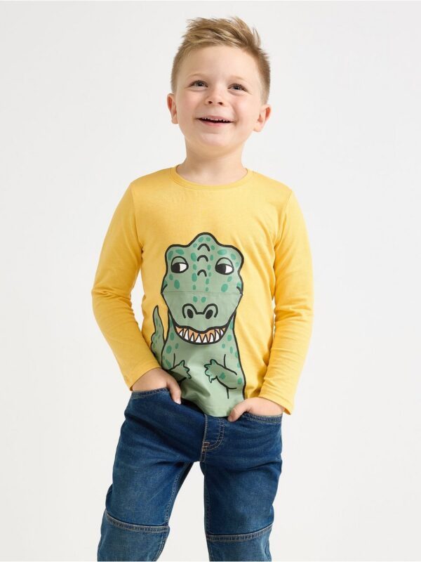 Majica – Long-sleeved top with dinosaur