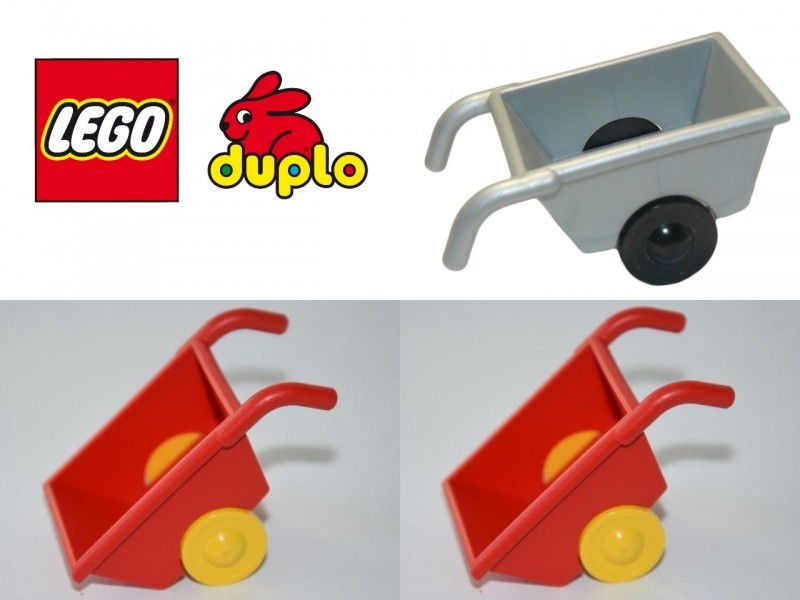 LEGO DUPLO kolica, crvena, siva