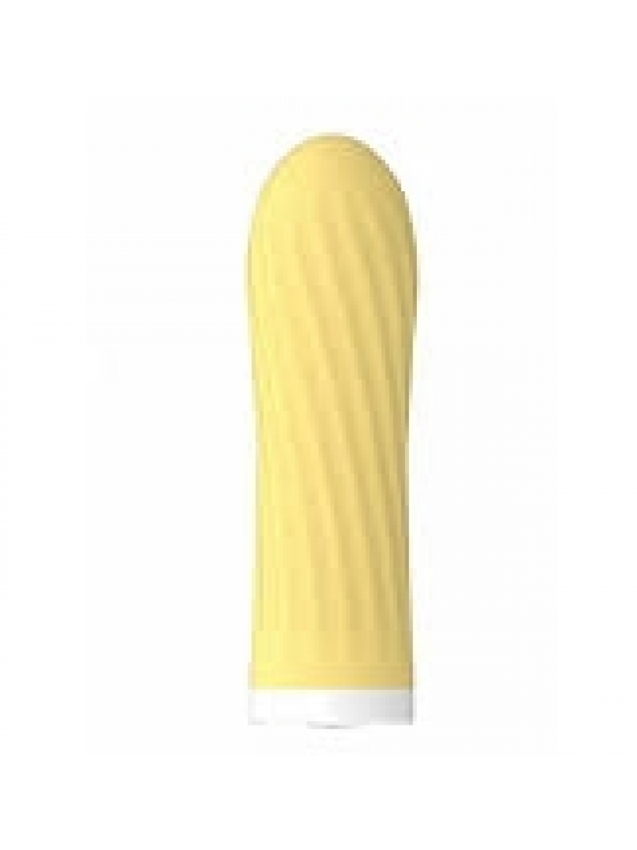 Stymulator Rechargeable Silicone Touch vibrator USB 10 Functions Yellow masažer za klitoris