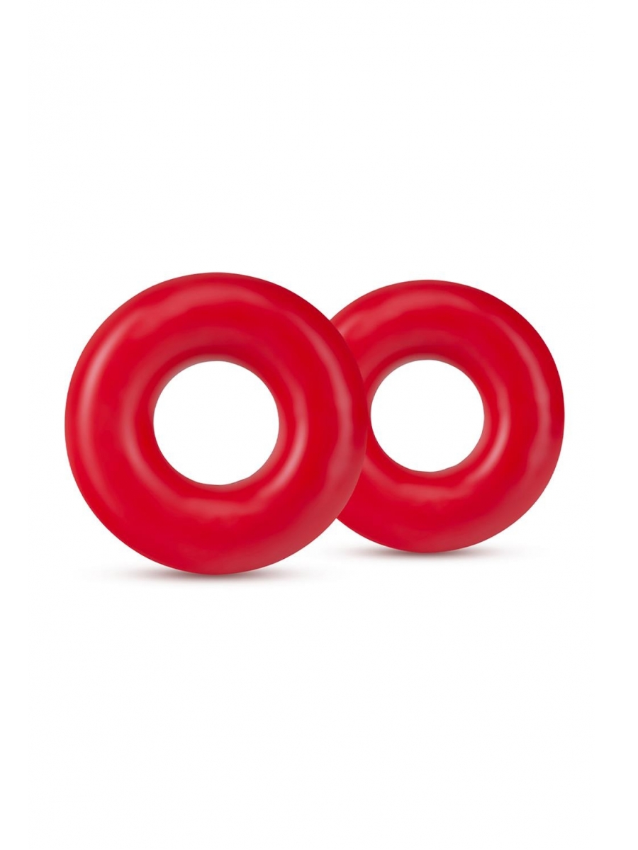 Stay Hard Donut Rings Oversized Red