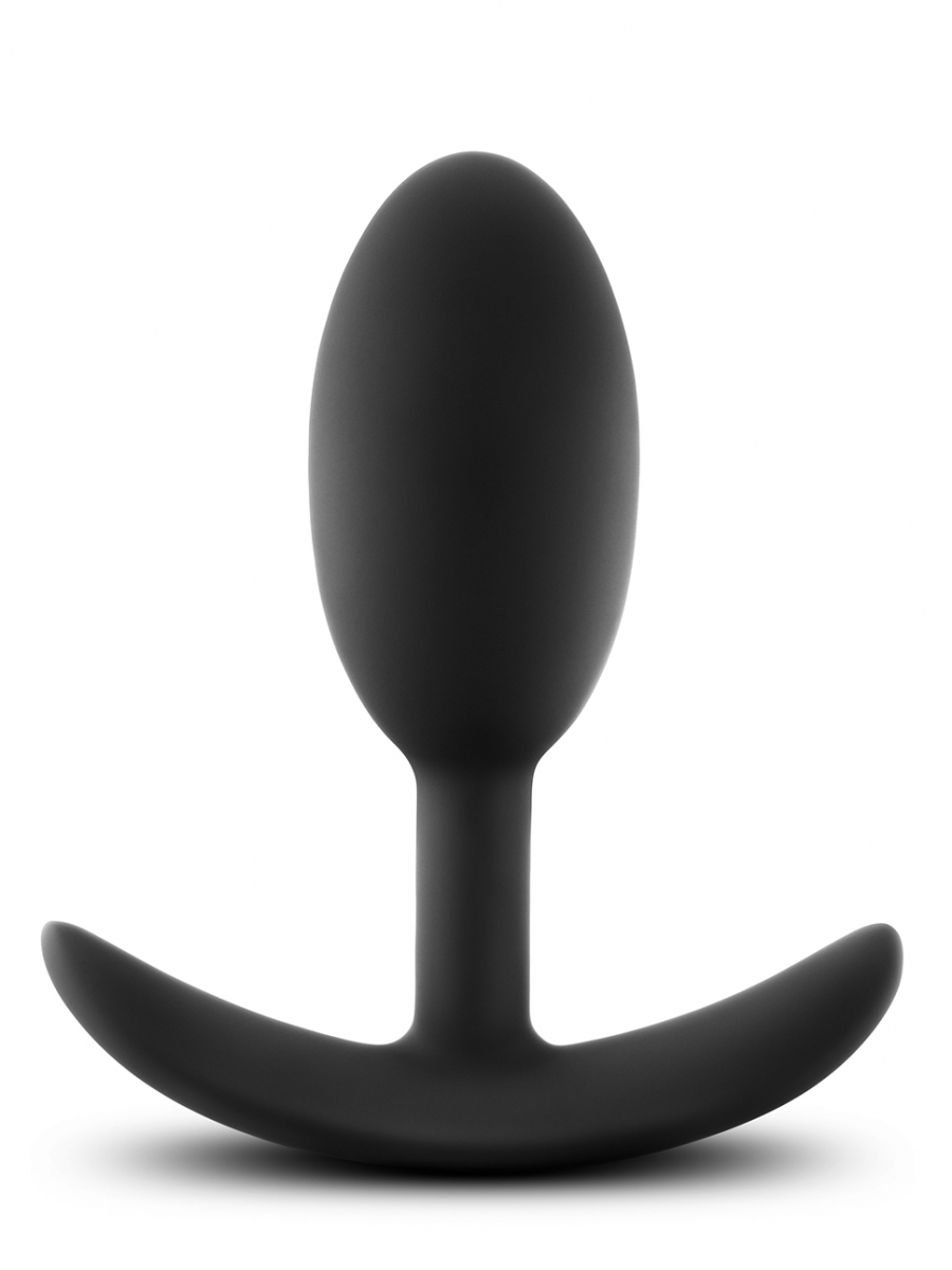 Anal Adventures Platinum Platinum Vibra Slim Plug – Medium Black