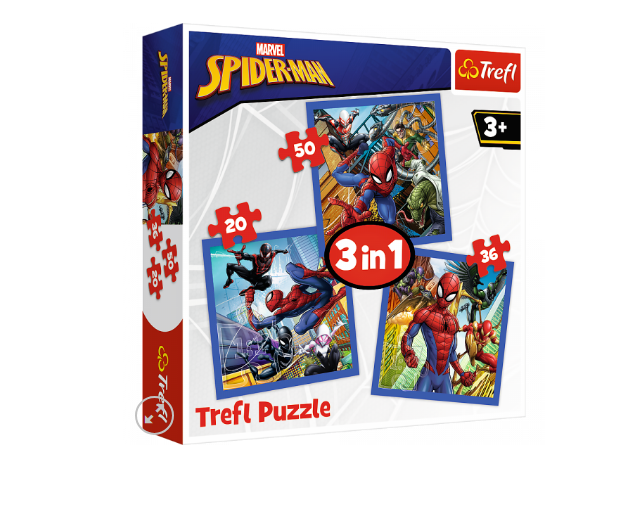 Puzzle 3 u 1 Spiderman