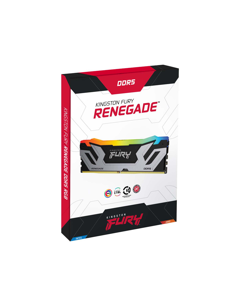 KINGSTON CUDIMM DDR5 48GB (2x24GB kit) 8400MT/s KF584CU40RSAK2-48 FURY Renegade Silver RGB XMP