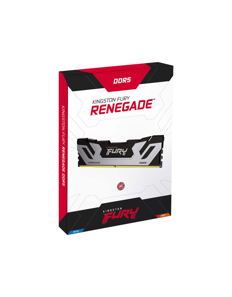 KINGSTON CUDIMM DDR5 48GB (2x24GB kit) 8400MT/s KF584CU40RSK2-48 FURY Renegade Silver XMP