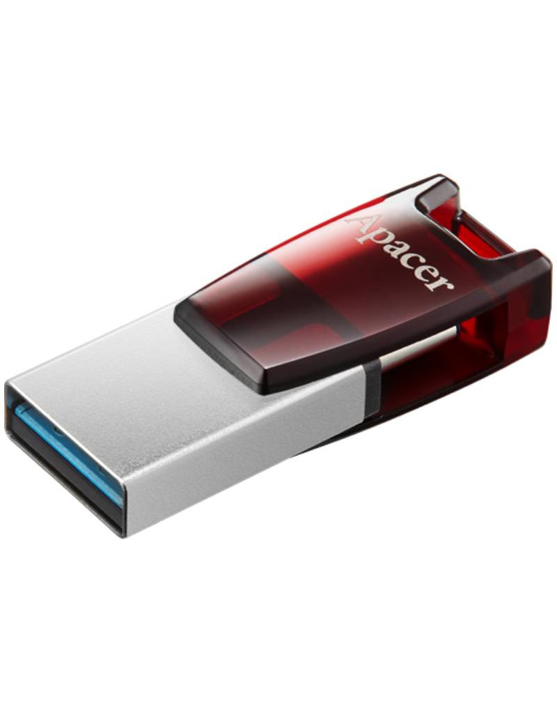 APACER 64GB AH180 USB 3.2 Tip C - USB 3.2 Tip A flash crveni AP64GAH180R-1