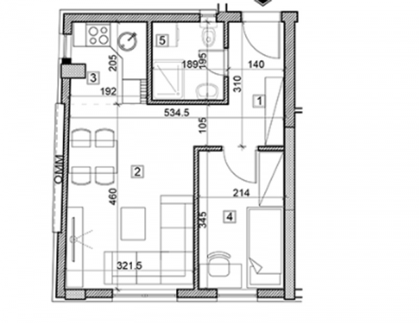 Jednoiposoban stan na prodaju, 34m2, 100.220€