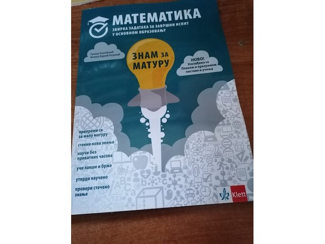 MATEMATIKA ZNAM ZA MATURU - KLETT