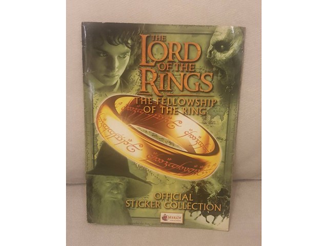 The lord of the rings sticker album sa sličicama