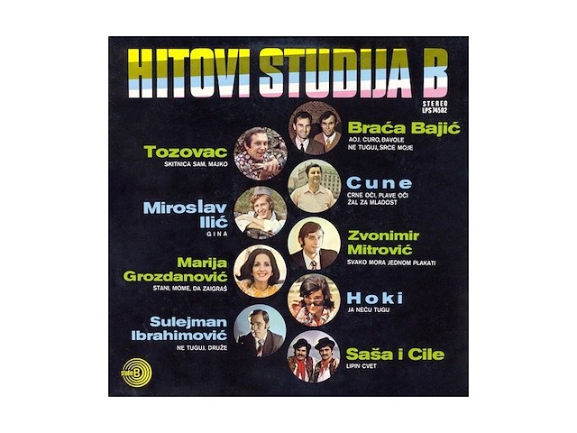 Hitovi Studija B,Tozovac,Cune,Braća Bajić,Miroslav,,LP