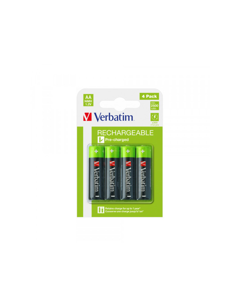 Baterija LR 6 punjiva Verbatim AA 1/4 blister 2500mAh