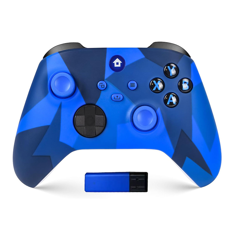 Joypad WIFI kontroler - XBOX One, XBOX X series, PC Windows, PS 3 mermerno plava