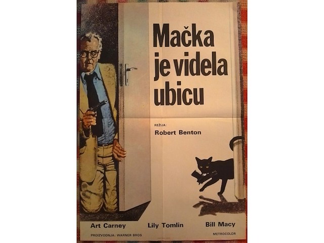 plakat MAČKA JE VIDELA UBICU