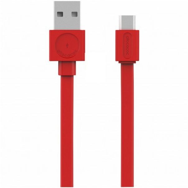 ALLOCACOC DESIGNNEST Flat usb c kab 10453RD/USBCBCl, crveni