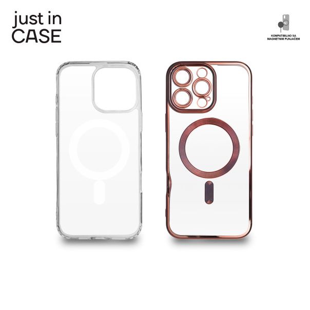 JUST IN CASE 2u1 Extra case MAG MIX paket za iPhone 16 Pro Max, roza