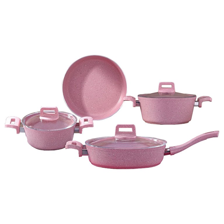 Granitni set posuđa 7/1 – PASHA SAND PINK